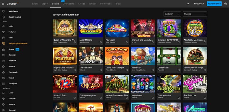 Cloudbet Casino Krypto Casino Mit 5 BTC BONUS